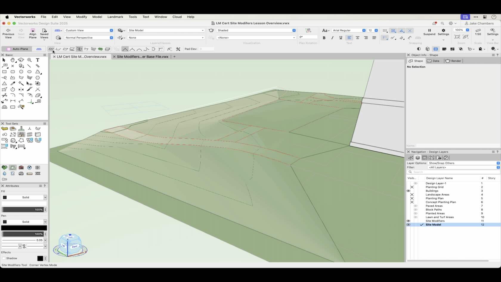 Landmark Professional Certification Site Modifier Lesson 2025 | Vectorworks University